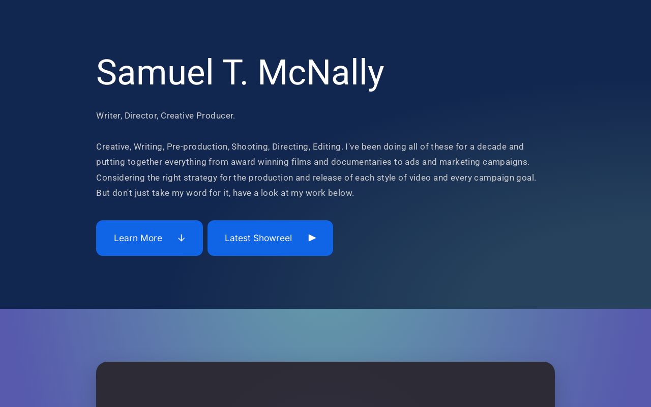 Sam McNally Portfolio